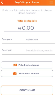 Como depositar cheque no Banco Inter